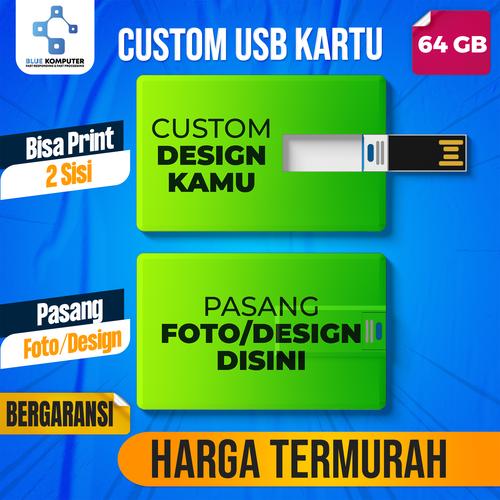 Jual Flashdisk Kartu 64 GB Custom - Flashdisk ID Card - USB Custom 2 ...