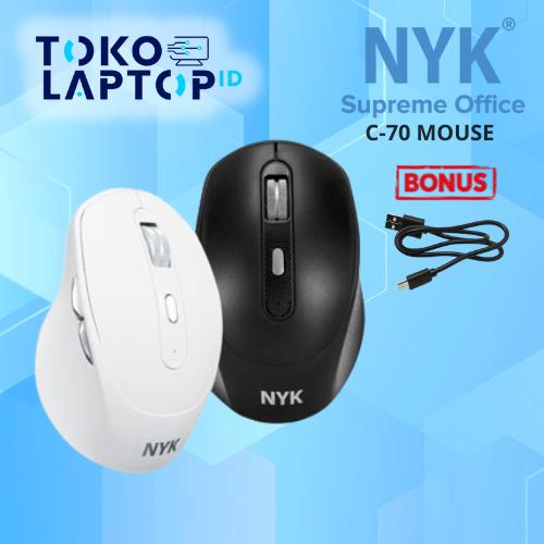 Promo NYK C70 / C-70 Silent Click Dual Mode Bluetooth Wireless Mouse ...