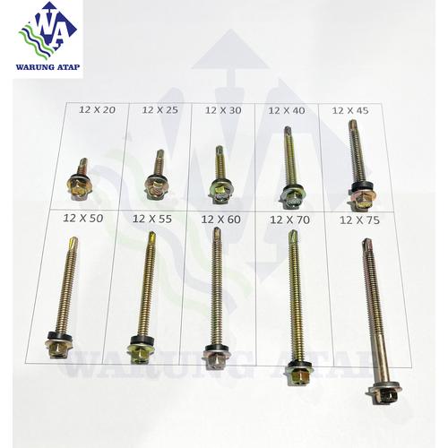 Jual Drilling screw / baut roofing / baut drilling / baut atap / baut ...