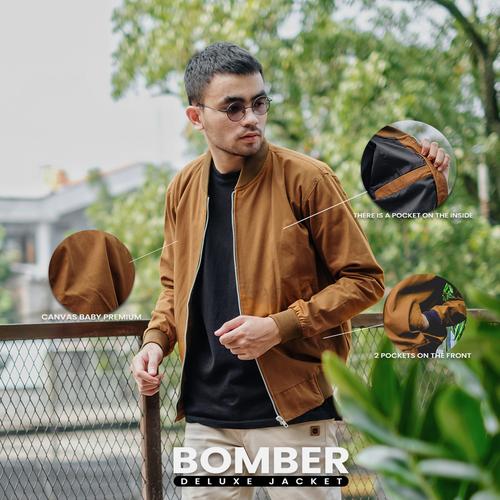 Jual BAPIN Jaket Bomber Deluxe - Jaket Bomber Pria - Gold, M - Kota ...