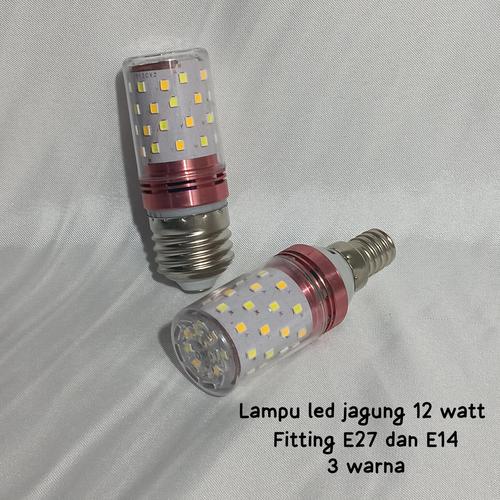 Jual Bohlam LED E14/E27 Lampu Jagung Bohlam 12 Watt 3 Warna - Jakarta Pusat - Terang Dunia Lin ...