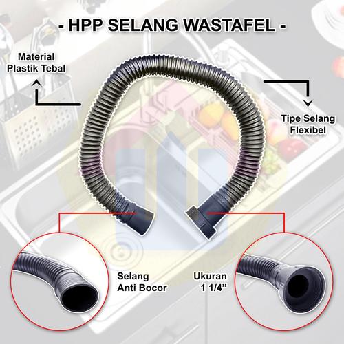Jual HPP SELANG WASTAFEL PLASTIK 1 1/4 INCH - SELANG PEMBUANGAN - Kota ...