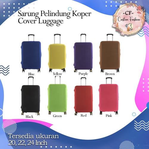 Promo Sarung Koper Cover Koper Elastis 18 19 20 21 22 24 26 Inch S M L ...