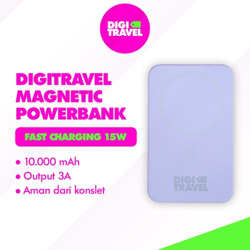 Jual DIGI TRAVEL Powerbank Magnetic Wireless for Vlogger Content ...