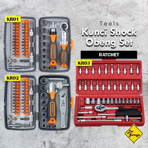 Promo Kunci Shock Sok Socket Set Obeng Set Rachet Toolkit Premium ...