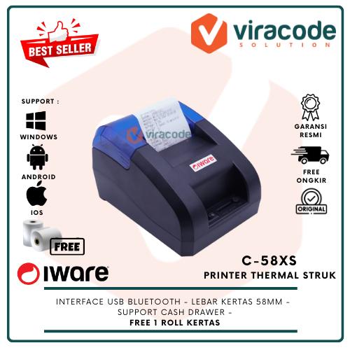 Promo Printer Bluetooth Thermal Kasir 58mm Iware C58BT - C58XS - Kota ...