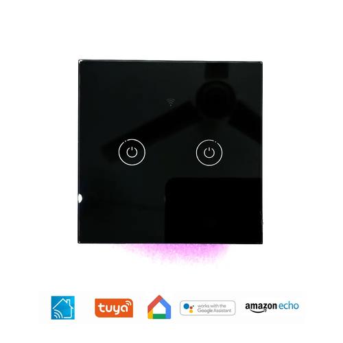 Jual Smart Wall Switch 2 Gang Saklar Wifi Touch Sentuh - Hitam - Kota ...