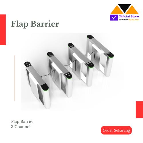 Jual Flap Barrier 3 Channel Turnstile Gate 3 Line Otomatis Model Baru ...