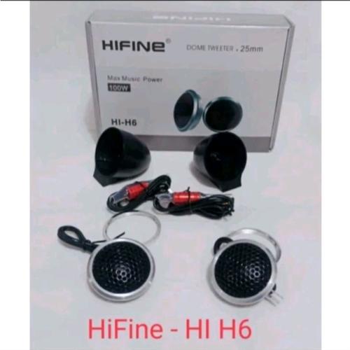 Jual tweeter hifine HI-H6 Super silk dome tweeter Flush/angle/surface ...