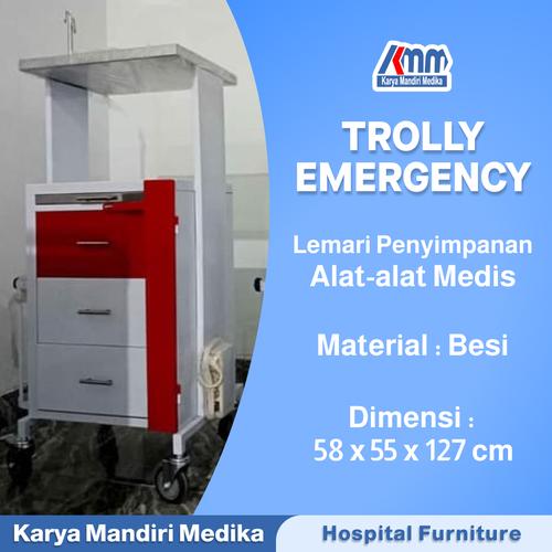 Jual Trolley Emergency ( Besi ) Trolly Tindakan Darurat Medis Rumah ...