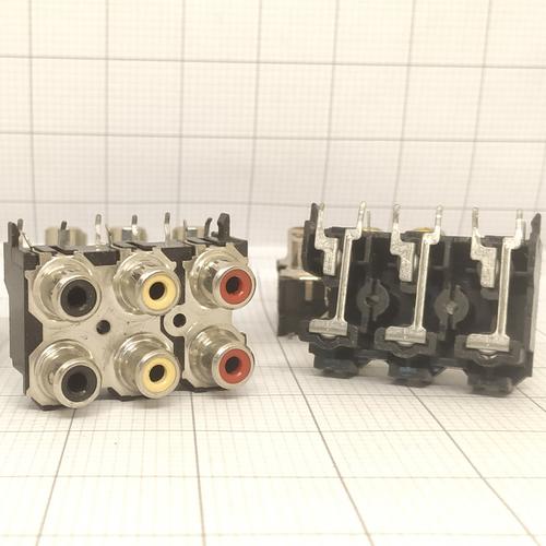 Jual Soket RCA 6 pin / Socket RCA 6pin / Soket RCA 2x3 6pin PCB ...