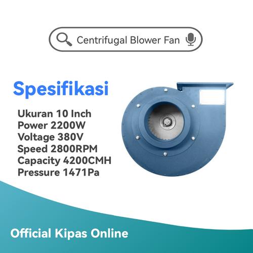 Jual Centrifugal Blower Fan CKE CFS-DE25/3 380V Blower Keong Hisap ...