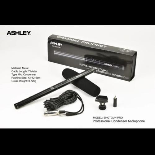 Jual Mic Ashley SHOT GUN PRO/shotgun telescopic microphone - Jakarta ...