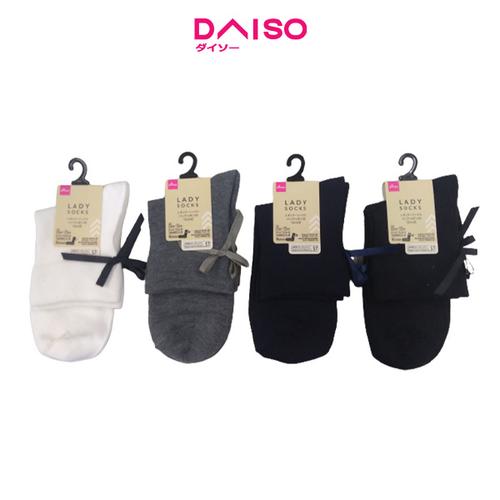 Jual Daiso Regular Socks -Adult Ladies - With Back Ribbon - L12cm - 4.7 ...