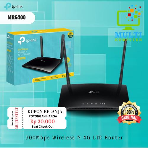 Promo TP-Link SIM Card GSM 3G/4G Router - TPLINK TL-MR6400 Cicil 0% 3x ...