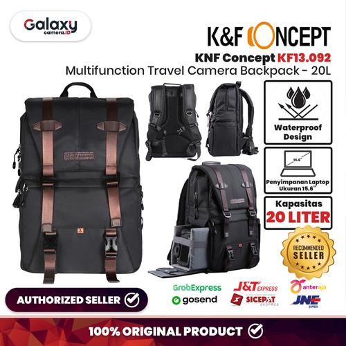 Promo K&F Concept 20L Travel Camera Backpack Waterproof Bag Multifungsi ...