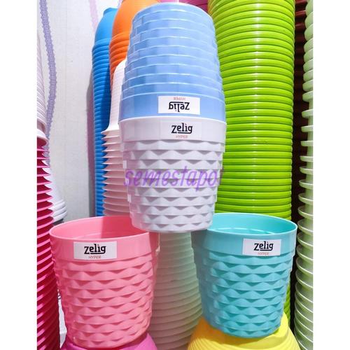 Jual Pot Plastik Zelig Rotan PR-30 Warna Pastel untuk Bunga Tanaman ...