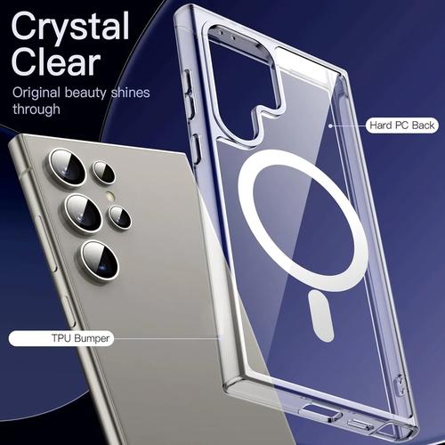 Jual Case Samsung Galaxy S24 Ultra Plus 5G Clear Transparan Magsafe ...