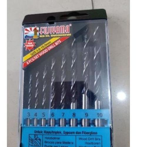 Jual Mata Bor Kayu set Fujiyama isi 8pcs/ WOOD DRILL BIT MATA BOR KAYU ...