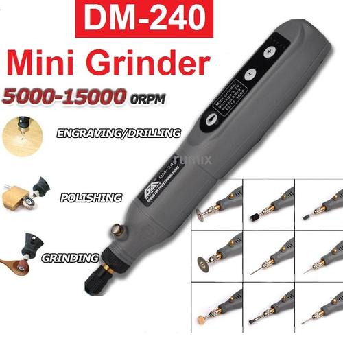 Jual Grinder Mini Listrik Cordless Bor Mini Set 3 Kecepatan Grinding ...