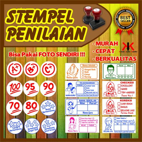 Promo Stempel Nilai Guru / Stempel Otomatis / Stempel Nilai Guru Reward ...