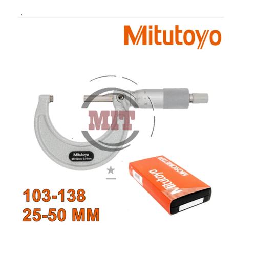 Jual Alat Ukur Diameter Outside Micrometer Mitutoyo 25 - 50 MM #103-138 ...
