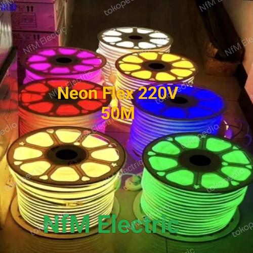 Jual Lampu Neon Flex 220V 50M Outdoor/ Lampu Strip Neon Flexible 220V ...
