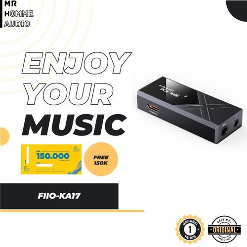 Jual FiiO KA17 DAC and Headphone AMP Amplifier w/ Dual ES9069 DACs KA ...