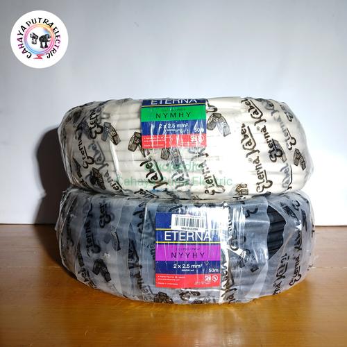 Jual Kabel listrik serabut NYMHYO / NYYHYO ETERNA 2x2,5mm @50 meter ...