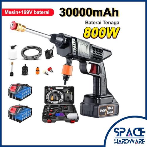 Jual Alat Cuci Mobil Jet Washer Water Spray Gun Cordless Portable ...
