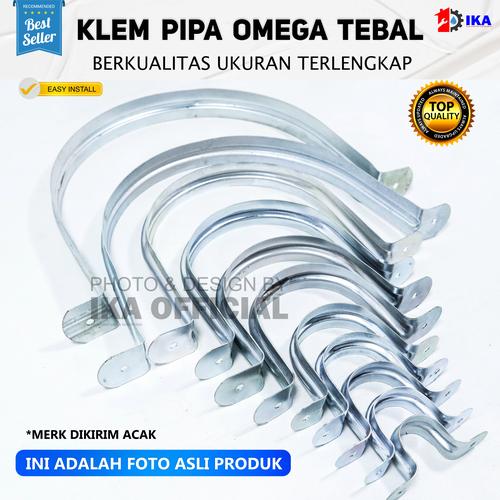 Jual KLEM OMEGA 2" 2 1/2" 3" 4" CLAMPS OMEGA GALVANIS Klem Pipa - OMEGA ...