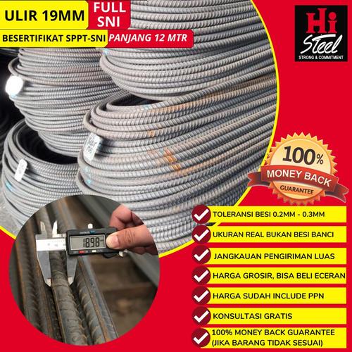 Jual Besi Beton Ulir 19mm Bersertifikat SPPT SNI - Bukan Besi Banci ...
