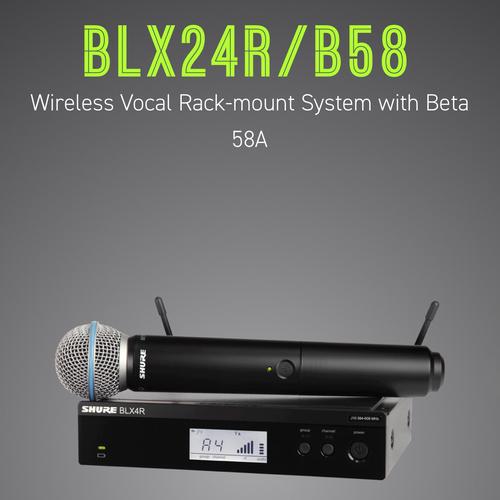 Jual Shure BLX24R/BETA58 Wireless Microphone with rackmount system ...