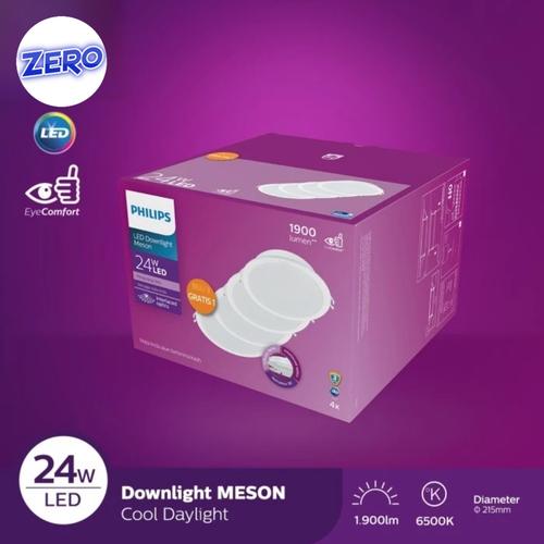 Jual LAMPU DOWNLIGHT LED 24W PHILIPS MESON PAKET ISI 4 3 +1 MESON 59471 ...