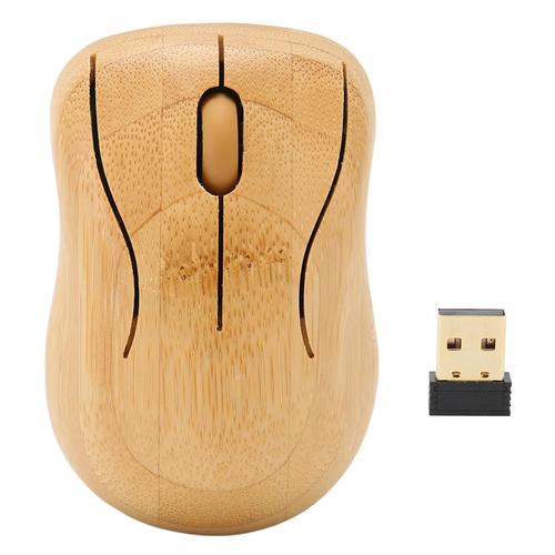 Jual 2.4G Wireless Mouse 1200Dpi Bamboo_Wood_Computer Mouse With ...