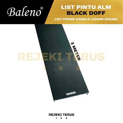 Jual Lis Pintu Aluminium Profil HITAM BLACK List Frame Handle Lemari ...