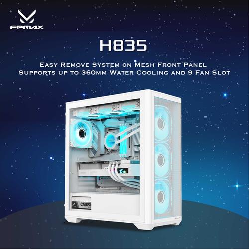 Jual FPMAX Airpower G5 Plus H835 Casing E-ATX White Case Include 1 Fan ...