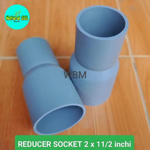 Jual Fitting pipa pvc Reducer 2 x 1.5 inchi Vlok sok 2 x 11/2" inchi AW ...