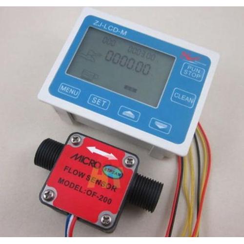 Jual Flow Meter 1/2" Liquid Gear Fuel Oil Flow Sensor+LCD Display ...