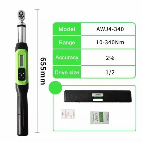 Jual Kunci Torsi Digital Hiroka Power Max 340 Nm Torque Wrench Momen ...