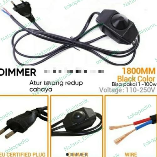 Jual dimmer dimer plus kabel cable + colokan + kabel 2meter pengatur ...