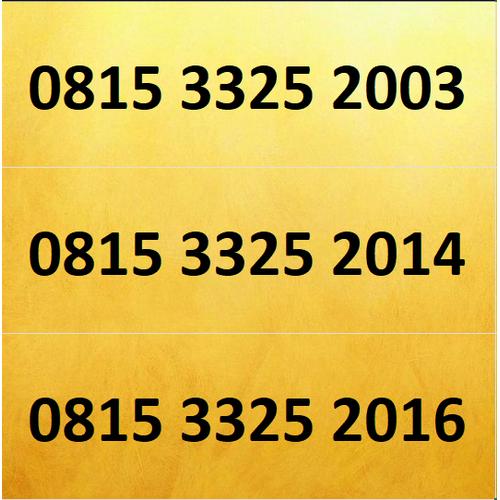 Jual Nomor Cantik Kartu Mentari Seri Tahun 0815 - Kota Medan ...