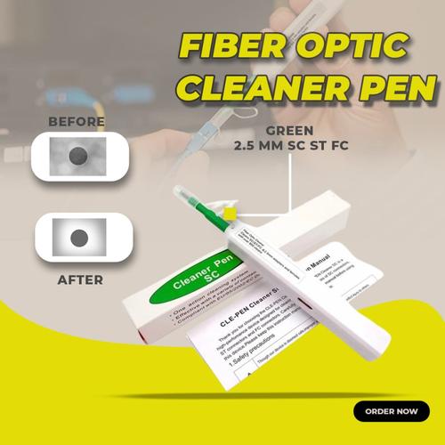 Jual One Click Cleaner Pen Connector Fiber Optic For 2.5mm SC ST FC ...