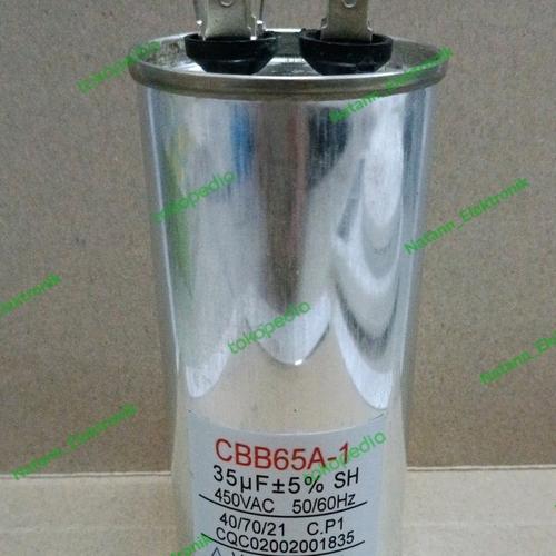 Jual kapasitor cbb65a-1 cbb65a cbb65 35uf 35 uf mf 450vac 450v 450 vac ...