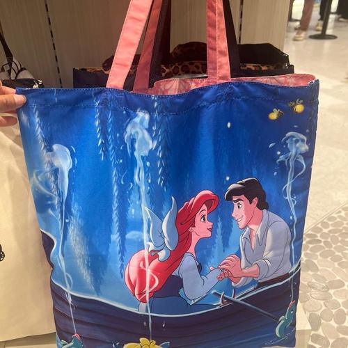 Jual the little mermaid foldable eco bag disney store japan tote bag ...