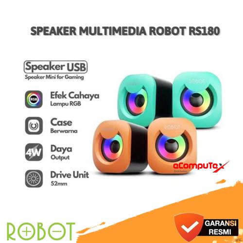Jual Speaker Robot Mini Rs180 Music Usb Multimedia Portable RGB - Resmi - Kota Makassar ...