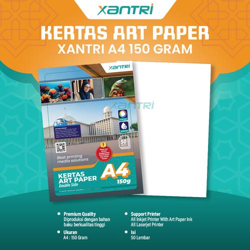 Jual Kertas Art Paper A4 150gsm isi 50 lembar Paper Art 150 gsm ...