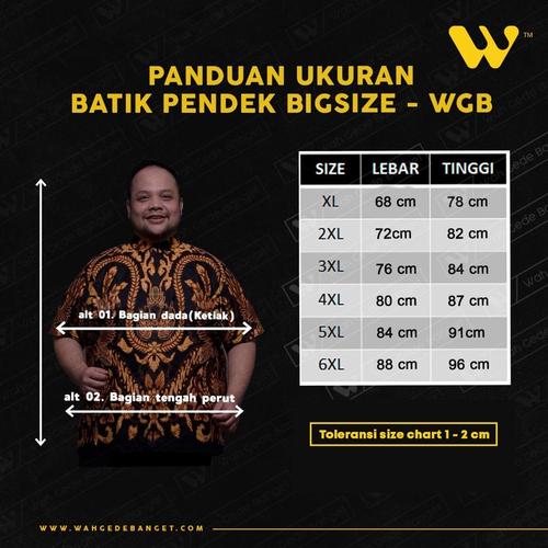 Jual Luar Biasa Wgb Batik Pria Jumbo Big Size Ukuran Besar Xxl Xxxl Wgb - Jakarta Selatan ...