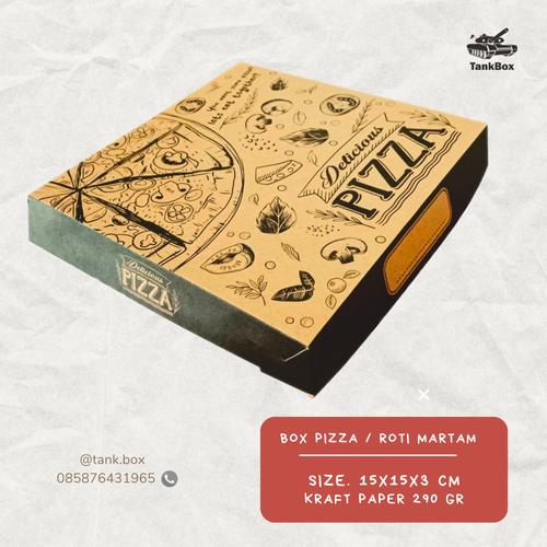 Jual Kemasan Roti Maryam / Dus Pizza Custom Cetak Luar dalam 1 Warna ...