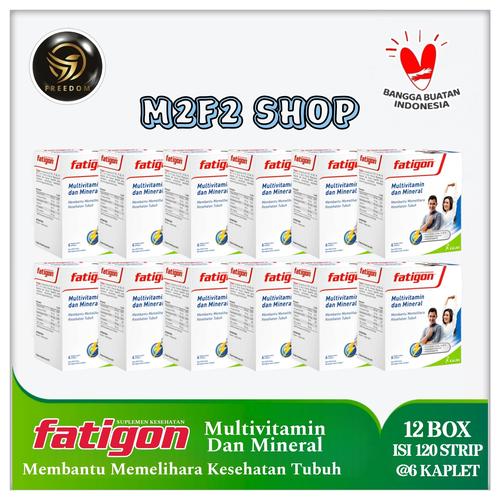 Jual Fatigon Kaplet Dewasa Multivitamin & Mineral Kesehatan Tubuh - 12 ...